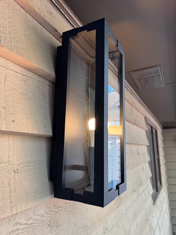 Kichler Calen 1 -Light 18.25-in H Black Hardwired Outdoor Wall Light in ...