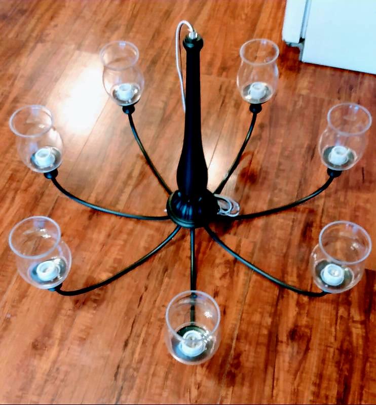 Kichler Melis 7-Light Black Farmhouse Chandelier 52469BK at Lowes.com