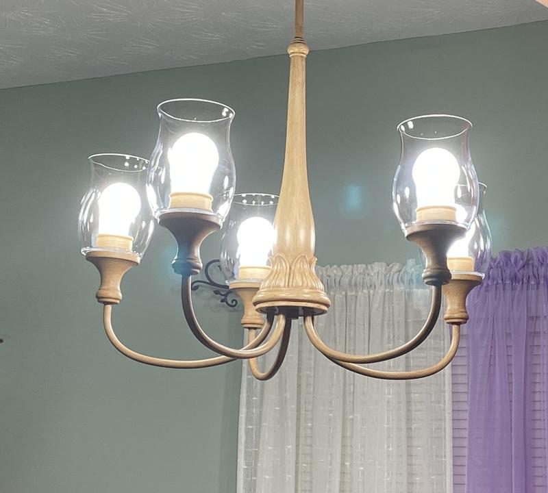 Kichler Melis 5-Light Black Farmhouse Chandelier 52468BK at Lowes.com