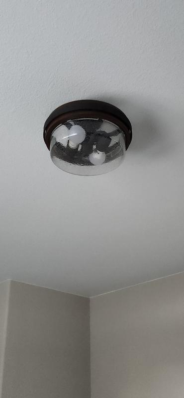 Kichler Grand Bank 2-Light Pewter Semi mount light 44100CLP at Lowes.com
