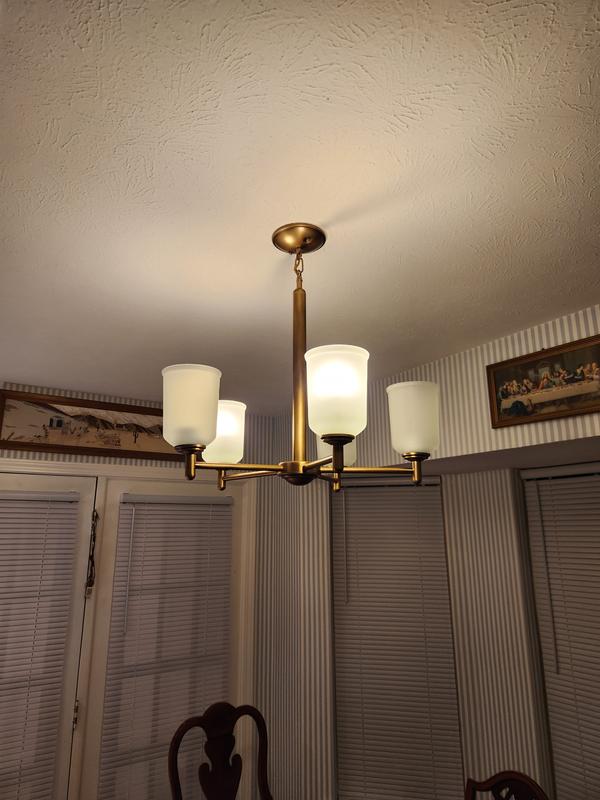 Kichler Shailene 5-Light Brushed Nickel Transitional Chandelier 43671NI ...