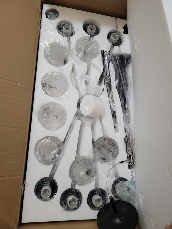 Kichler Melis 7-Light Black Farmhouse Chandelier 52469BK at Lowes.com