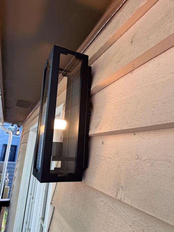 Kichler Calen 1 -Light 18.25-in H Black Hardwired Outdoor Wall Light in ...