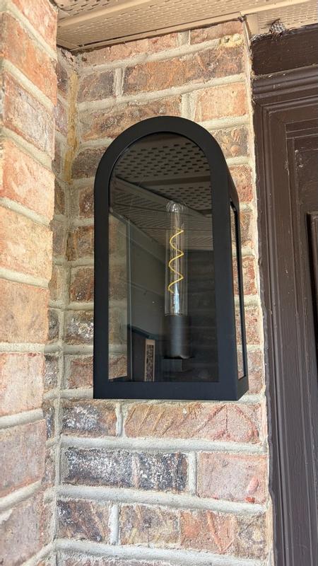 Kichler Marea 1 -Light 13-in H Black Hardwired Outdoor Wall Light in ...