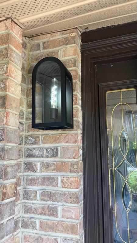 Kichler Marea 1 -Light 13-in H Black Hardwired Outdoor Wall Light in ...