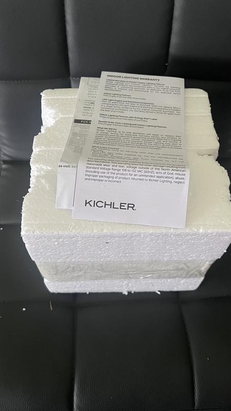 Kichler Tibbi 1-Light Black LED Flush Mount Light 52600BK at Lowes.com