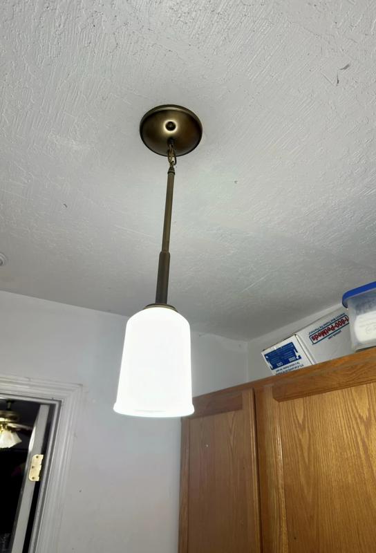 Kichler Shailene Brushed Nickel Modern/Contemporary Etched Glass Bell ...