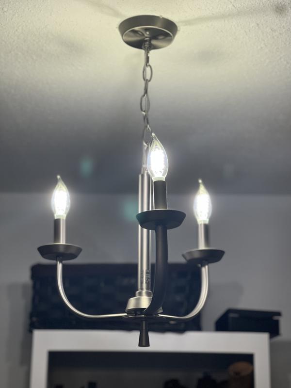 Kichler Kennewick Brushed Nickel 3 - Light Chandelier - Hardwired ...