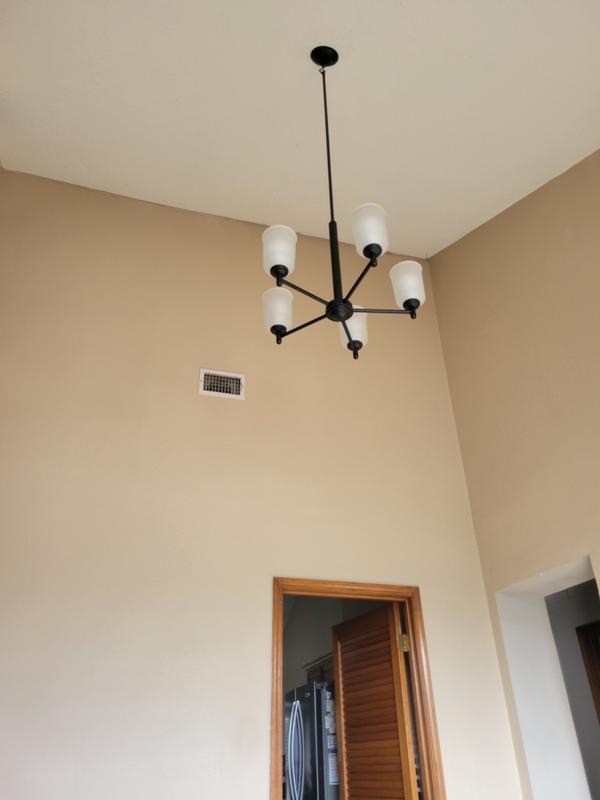 Kichler Shailene 5-Light Brushed Nickel Transitional Chandelier 43671NI ...