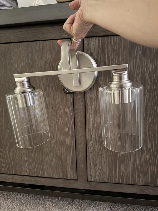 Kichler Gioe 14.25-in 2 Light Brushed Nickel Modern/contemporary ...