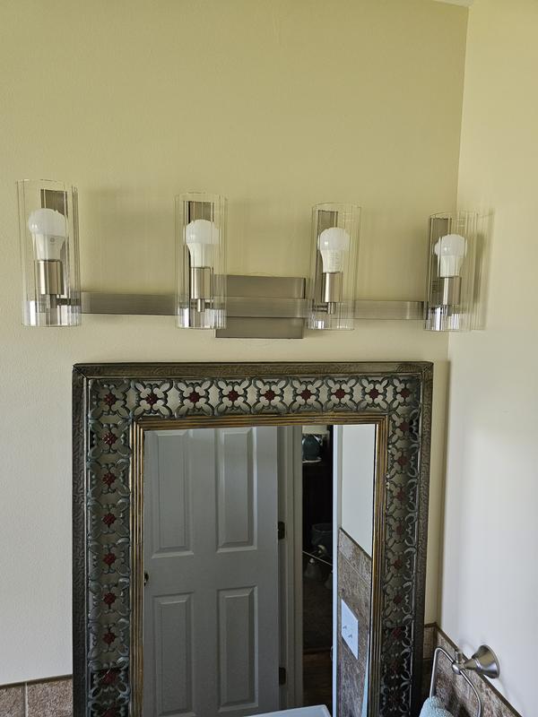 Kichler Jemsa 32-in 4-Light Black Modern/Contemporary Vanity Light ...