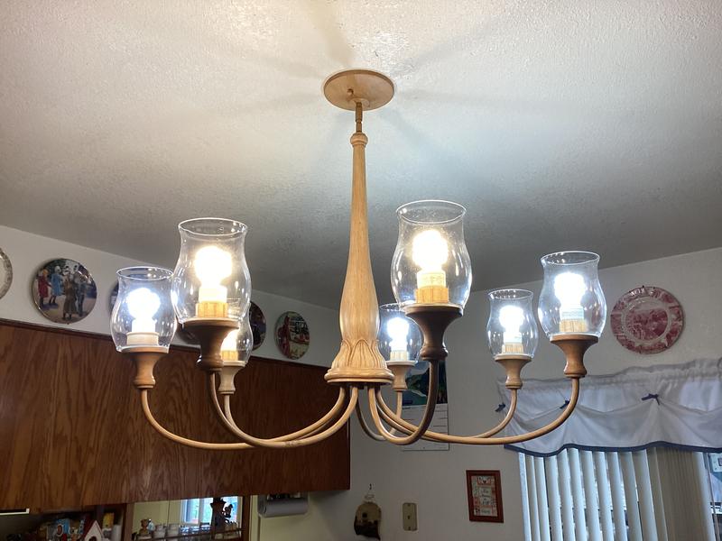 Kichler Melis 7-Light Brown Farmhouse Chandelier 52469WMP at Lowes.com