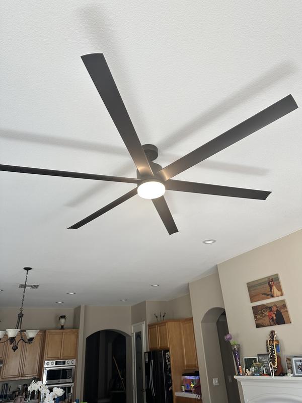 Kichler Loa 80-in Color-Changing Integrated LED Outdoor Satin Natural ...