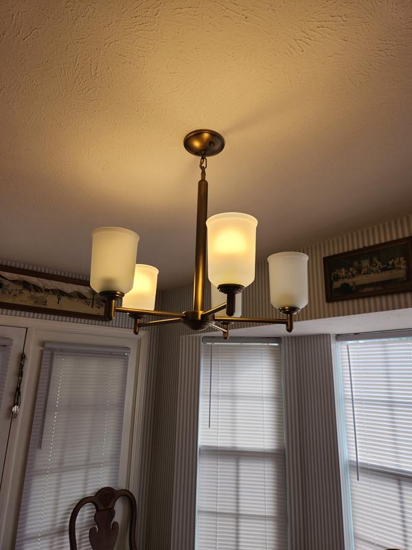 Kichler Shailene 5-Light Brushed Nickel Transitional Chandelier 43671NI ...