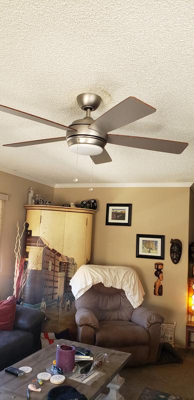 52 Innovation Brushed Nickel Koa Led Ceiling Fan | Shelly Lighting