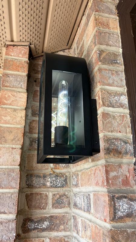 Kichler Marea 1 -Light 13-in H Black Hardwired Outdoor Wall Light in ...