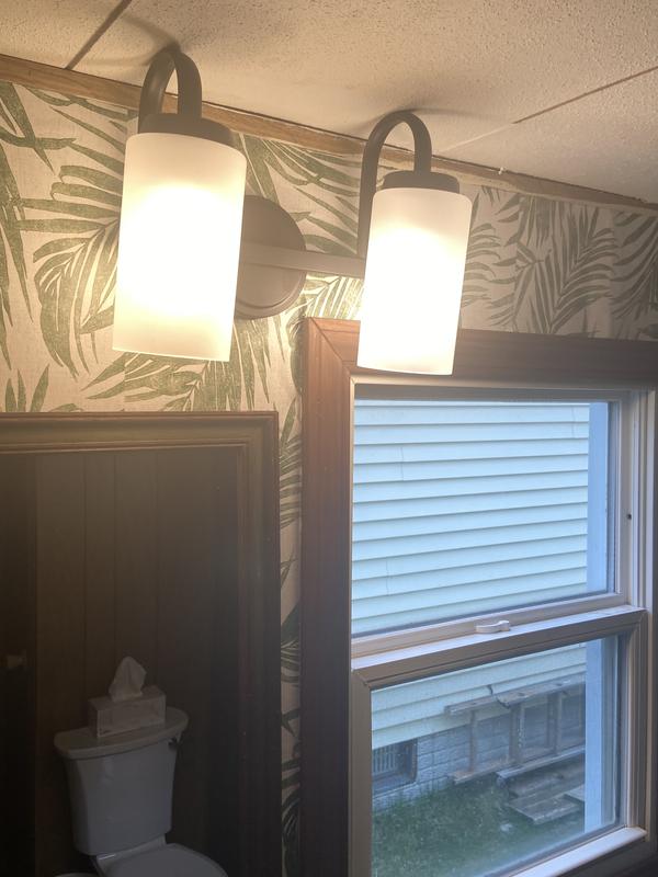 Kichler Kennewick 13.25-in 2-Light Black Traditional Vanity Light ...