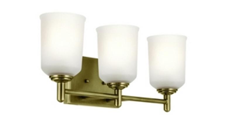 Kichler Shailene Brushed Nickel Modern/Contemporary Etched Glass Bell ...