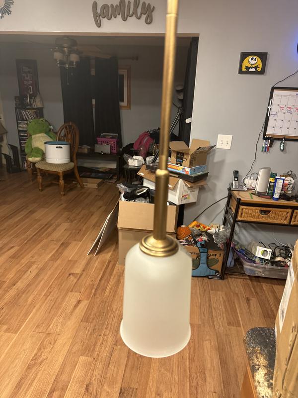 Kichler Shailene Brushed Nickel Modern/Contemporary Etched Glass Bell ...