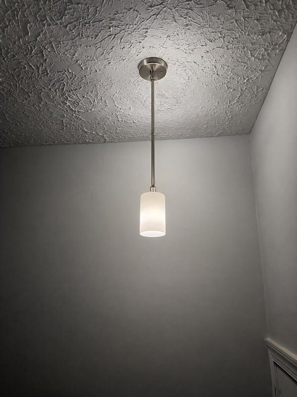 Kichler Joelson Brushed Nickel Transitional Etched Glass Cylinder Mini ...