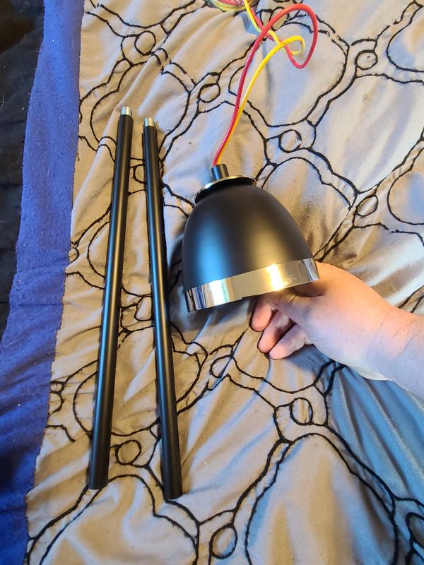 Kichler Baland Black Mid-century Frosted Glass Dome LED Mini Hanging ...