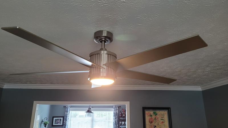 Kichler Brahm 56-in Matte White with Matte White/Silver Blades ...