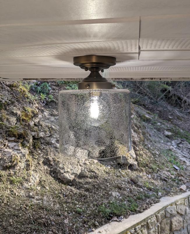 Kichler Winslow 1-Light Brushed Nickel Semi mount light 44033NI at ...