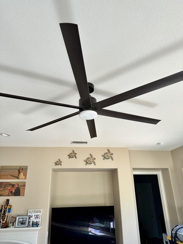 Kichler Loa 80-in Color-Changing Integrated LED Outdoor Satin Natural ...