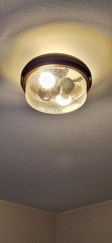 Kichler Grand Bank 2-Light Pewter Semi mount light 44100CLP at Lowes.com