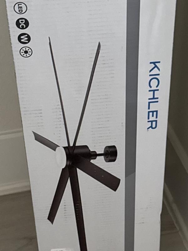 Kichler Loa 80-in Color-Changing Integrated LED Outdoor Satin Black ...