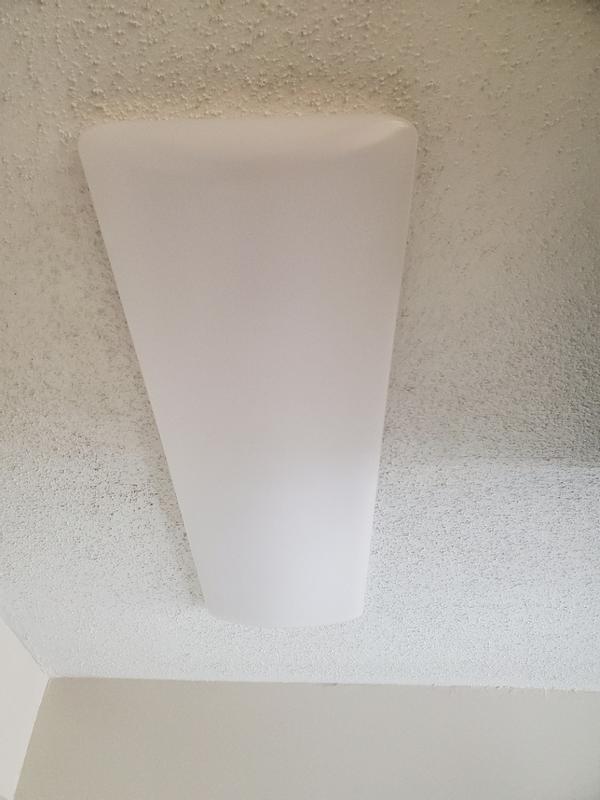 Kichler White Acrylic Flush Mount Fluorescent Light (Common: 4-Ft ...