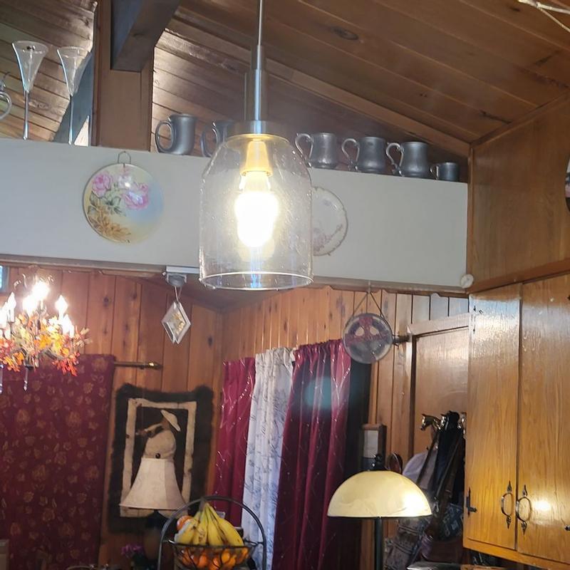 Kichler Madden Champagne Bronze Modern/Contemporary Clear Glass Bell ...