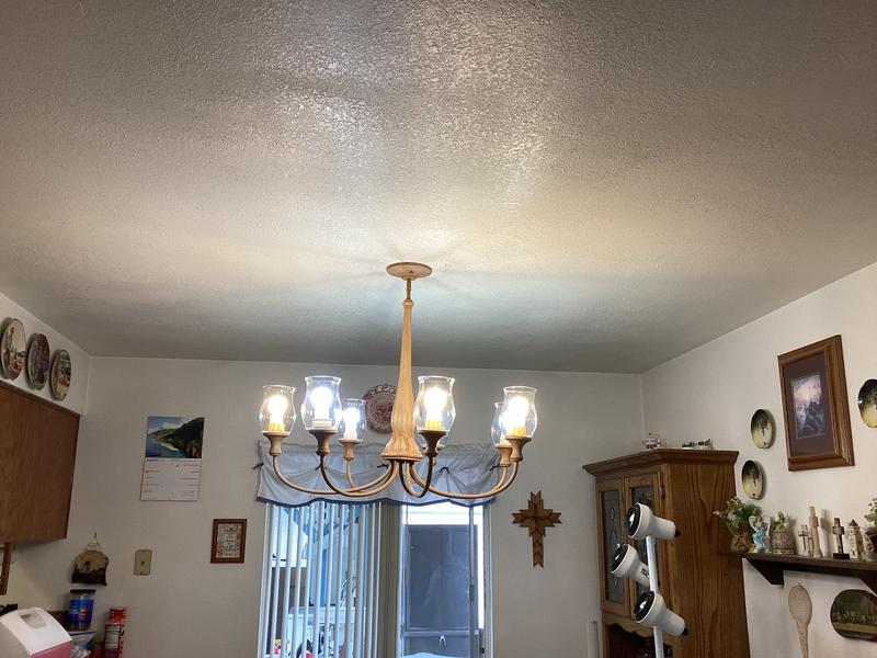 Kichler Melis 7-Light Brown Farmhouse Chandelier 52469WMP at Lowes.com