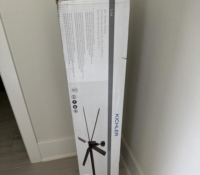 Kichler Loa 80-in Color-Changing Integrated LED Outdoor Satin Black ...