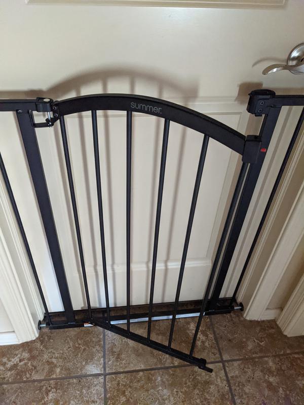 Summer Extra Tall Decor Safety Pet Gate, 28.75 in. to 39.75 in., Black ...