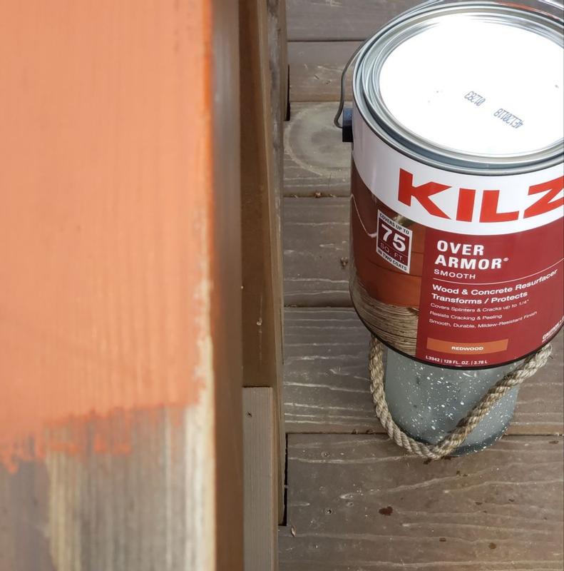 KILZ Over Armor Smooth Slate Gray Smooth Matte Exterior Porch and Floor ...