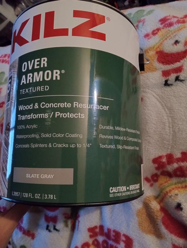 KILZ Over Armor Textured Slate Gray Textured Matte Exterior Porch and ...