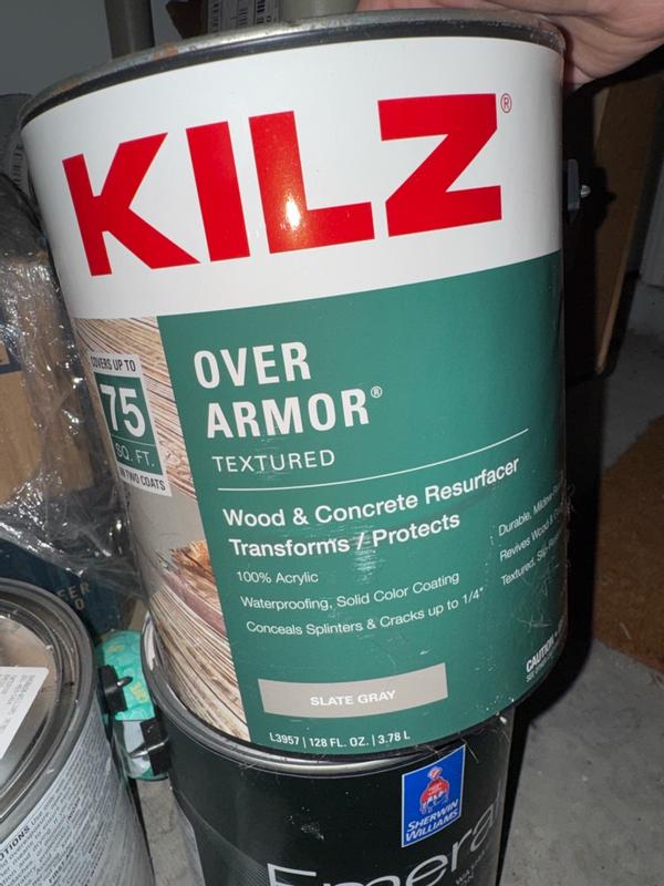 KILZ Over Armor Textured Chocolate Textured Matte Exterior Anti-skid ...