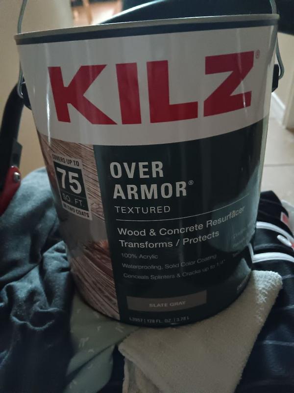 KILZ Over Armor Textured Chocolate Textured Matte Exterior Anti-skid ...