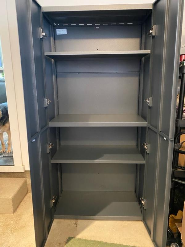 Everest 36-in W x 74-in H Steel Graphite Gray Freestanding Utility ...