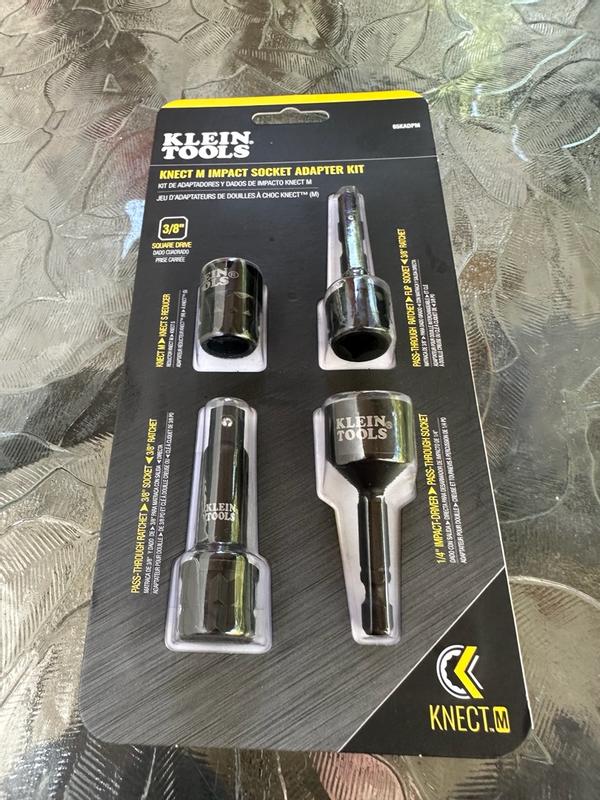 Klein Tools KNECT (M) Impact Socket Adapter Set in the Driver Sockets ...
