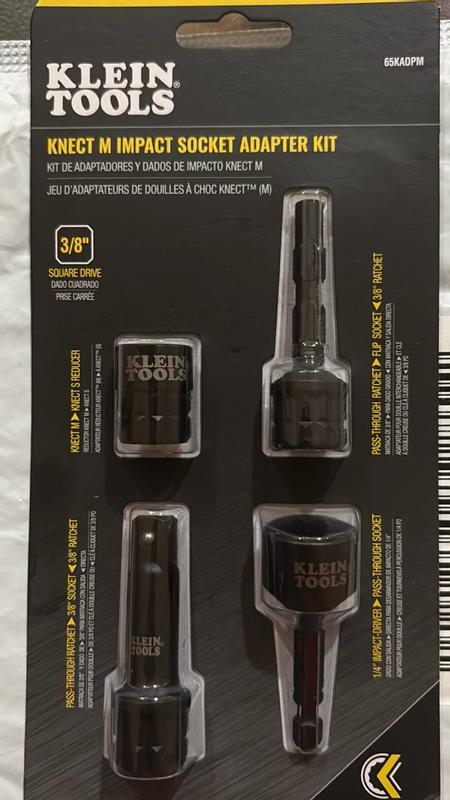 Klein Tools KNECT (M) Impact Socket Adapter Set in the Driver Sockets ...