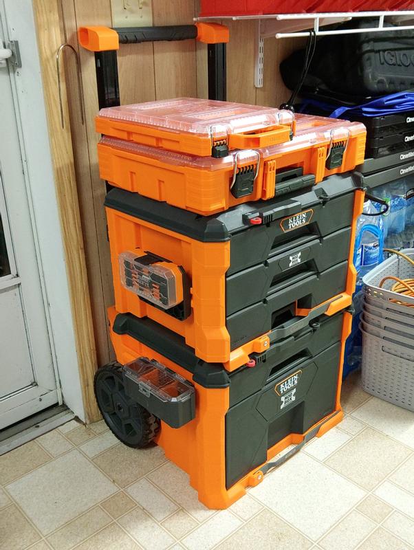 Klein Tools MODbox 23.5-in W x 16.5-in H x 22.3-in D 2-Drawer Orange ...