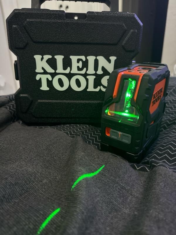 Klein Tools 165-ft Green Self-Leveling Cross-line Laser Level ...