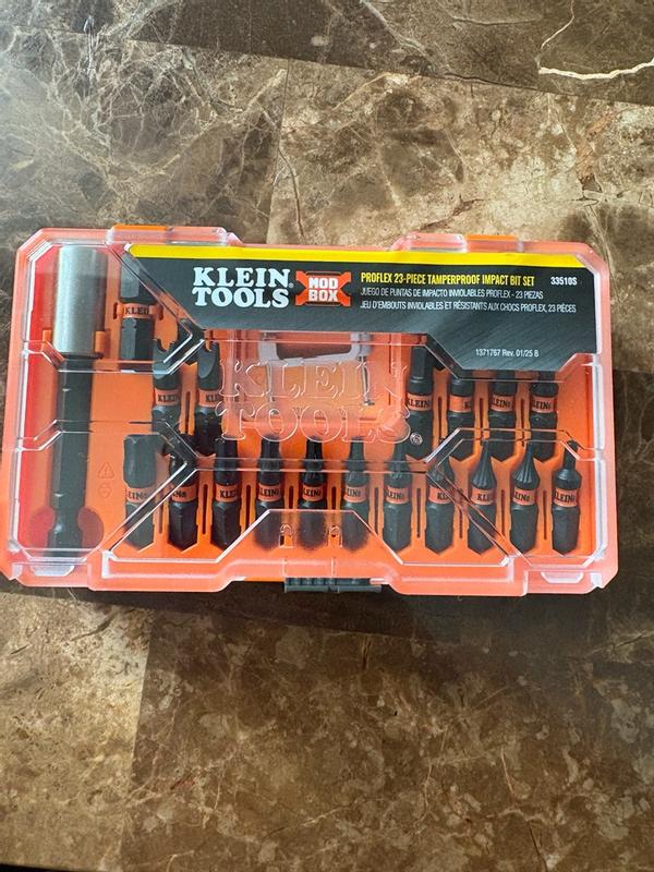 Klein Tools Slim ProFlex Impact-Rated Security Bit Set, 23-Piece in the ...