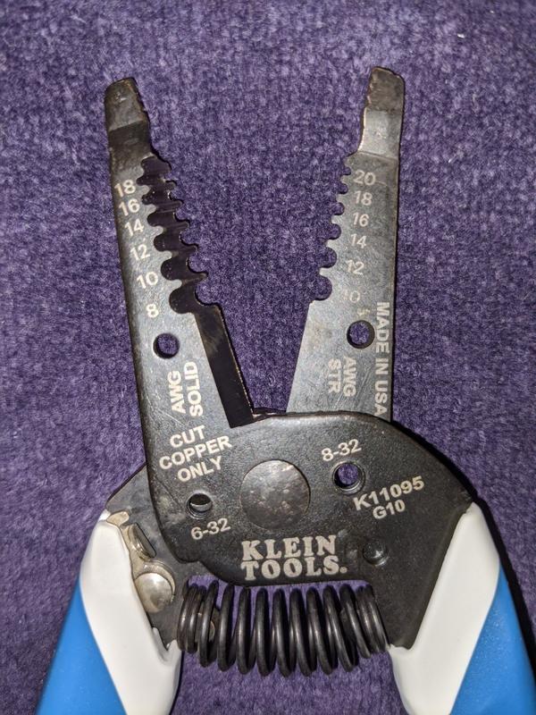 Klein Tools Klein-Kurve Wire Stripper Wire Cutter/Stripper, 8-18 Awg ...