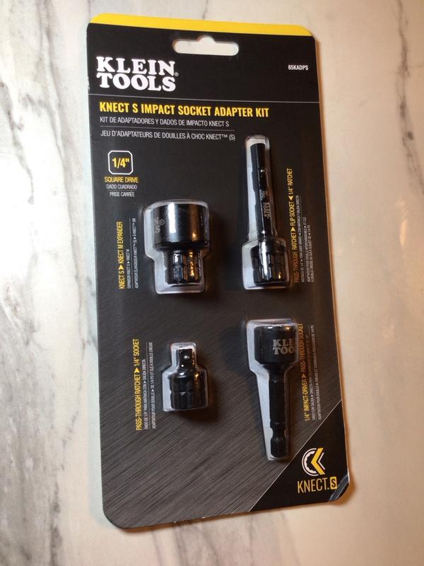 Klein Tools KNECT (S) Impact Socket Adapter Set in the Driver Sockets ...