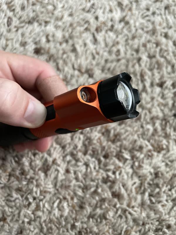 Klein Tools Rechargeable Focus Flashlight with Laser 350-Lumen 2 Modes ...