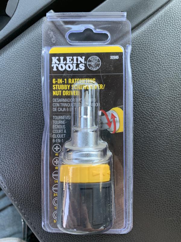 Klein Tools 6-Piece Ratcheting Multi-bit Screwdriver 32593 at Lowes.com