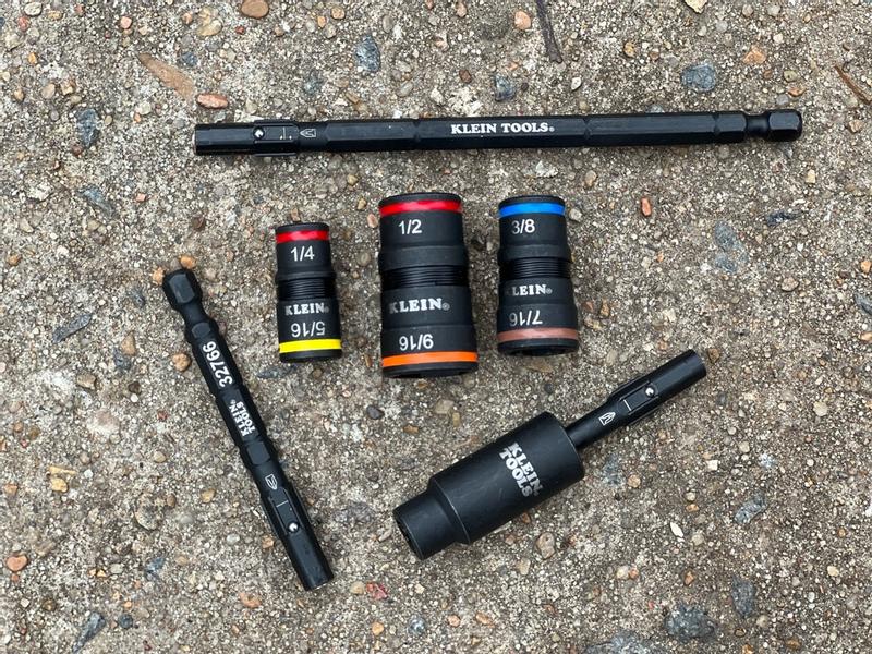 Klein Tools Impact Flip Socket Set With Swivel Adapter, 6 Piece in the ...
